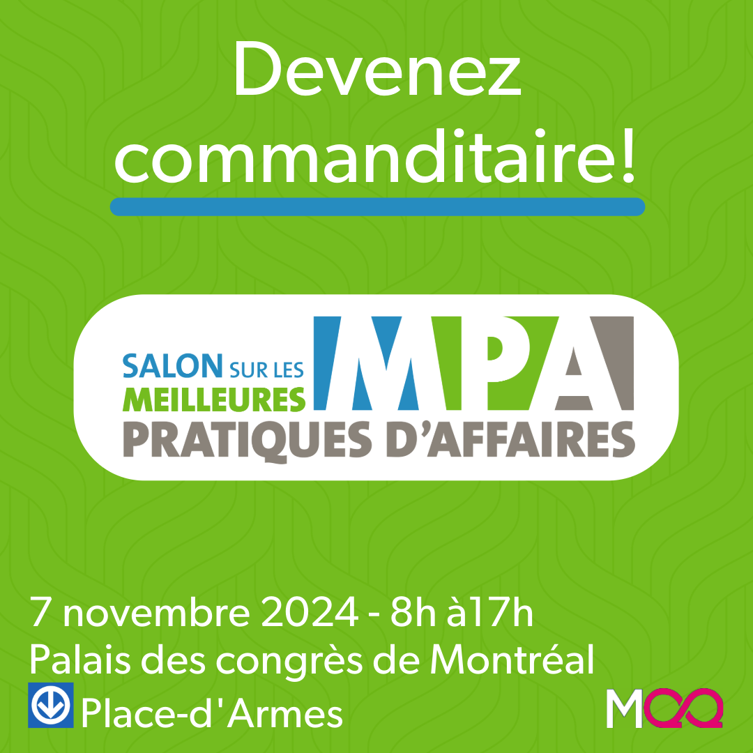 Programme de visibilité des partenaires du Salon MPA 2024 - Mouvement québécois de la qualité